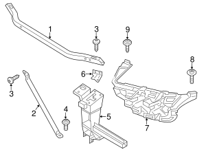 51647210503 - 2011-2018 BMW Vertical Support (51-64-7-210-503) | BMW of ...