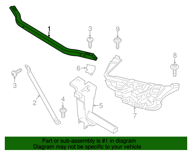 51647210502 - 2011-2018 BMW Upper Cross-Member (51-64-7-210-502) | BMW ...