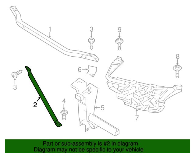 51647210503 - 2011-2018 BMW Vertical Support (51-64-7-210-503) | BMW of ...