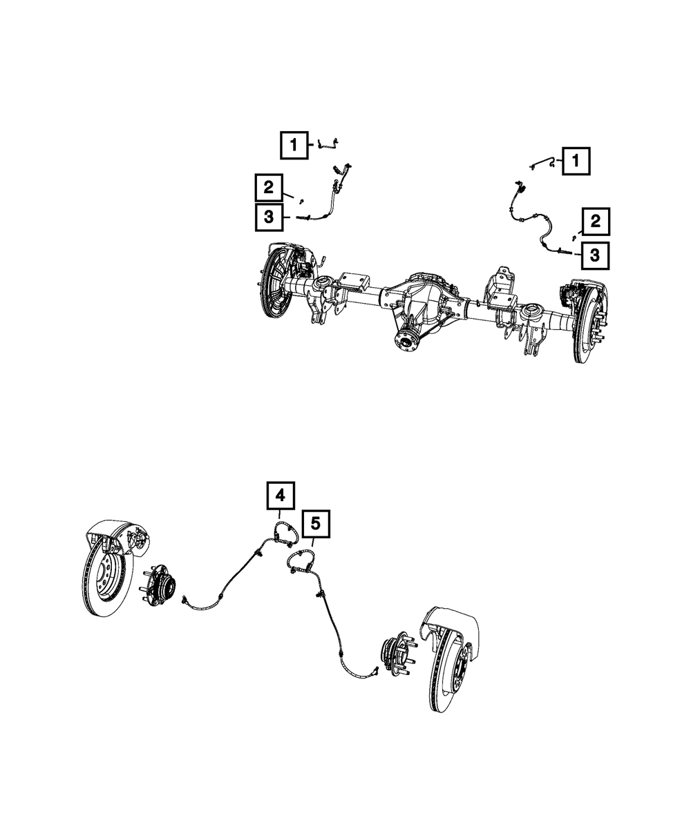 2019-2024 Ram 1500 Wheel Speed Sensor 68292050AH | Mopar.com National ...