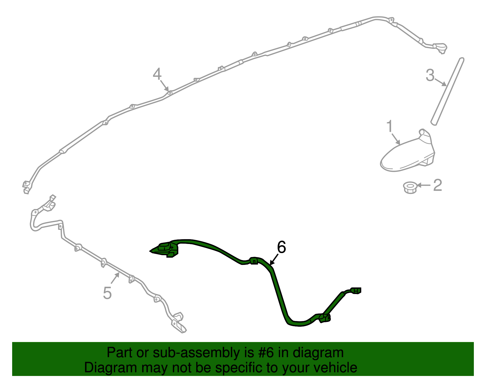 2018-2023 Nissan GPS Antenna 25975-7FH0A | TascaParts.com