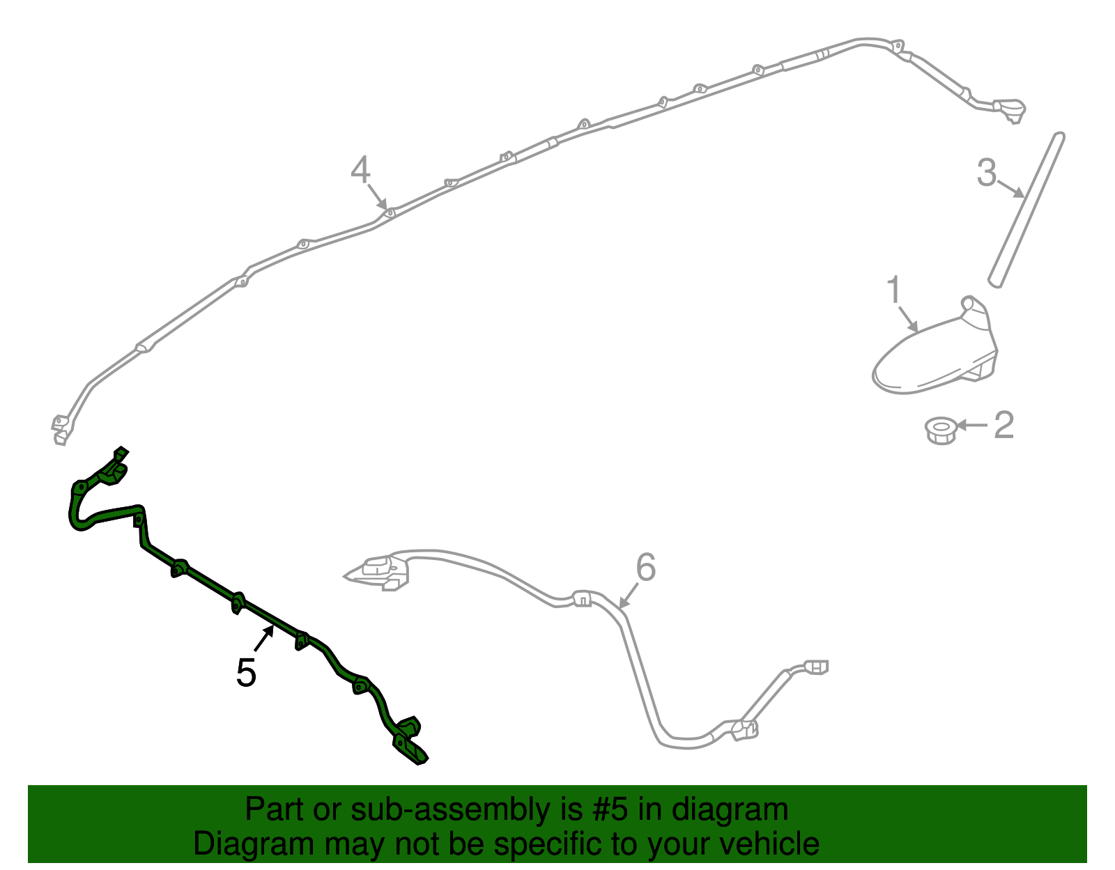 28241-6MR0A - High-Quality Antenna Cable for 2020-2023 Nissan ...