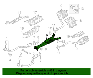 28710-B1260 - Exhaust Muffler 2017-2020 Genesis G80 | AutoNation Parts