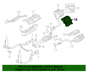 28796-3M000 - Heat Shield - 2009-2022 Hyundai | OEM Hyundai Parts Outlet
