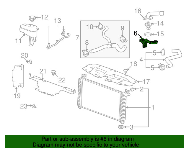 2007-2013 GM Battery Positive Cable Junction Block Bracket 15734964 ...