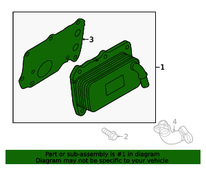 2018-2023 Land Rover Engine Oil Cooler LR075630 | AutoNationParts.com