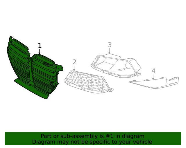 51138081141 - 2021-2024 BMW M4 Grille (51-13-8-081-141) | BMW of South ...
