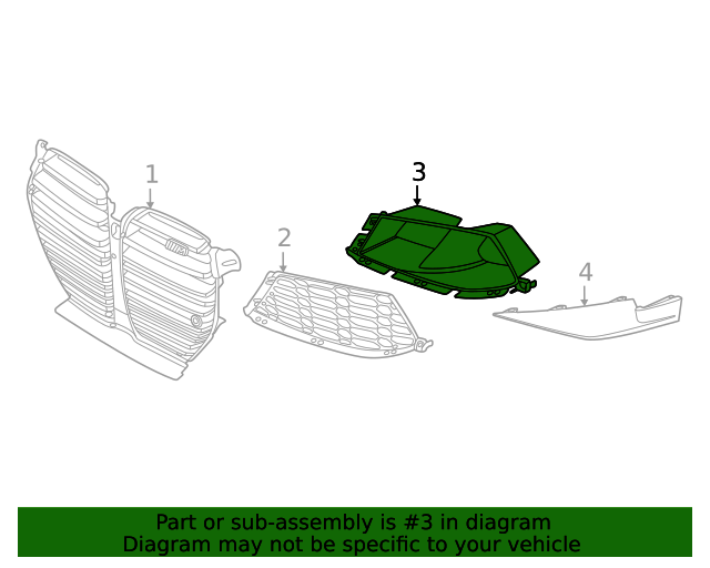 51118074774 - 2021-2023 BMW M Performance Air Inlet Frame - Right (51 ...