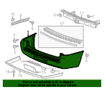 2020 GMC Yukon Rear Upper Bumper Cover 84560929 | TascaParts.com