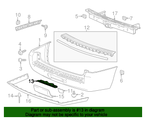 2015-2020 GMC Tow Hook Bracket 22938785 | OEM Parts Online