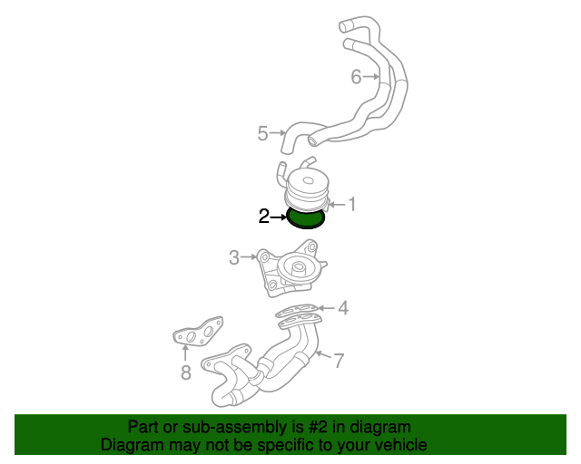 2007-2018 Toyota Engine Oil Cooler Gasket 90430-16017 | OEM Parts Online