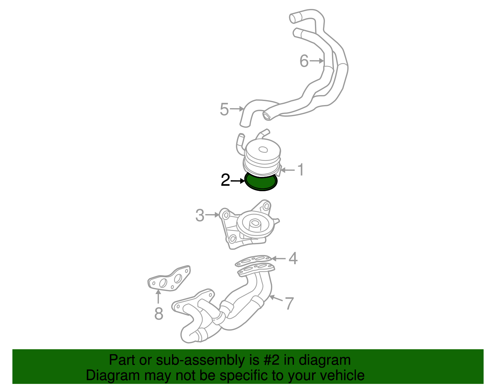 Genuine Toyota Engine Oil Cooler Gasket part# 90430-16016 for 2005-2024 ...