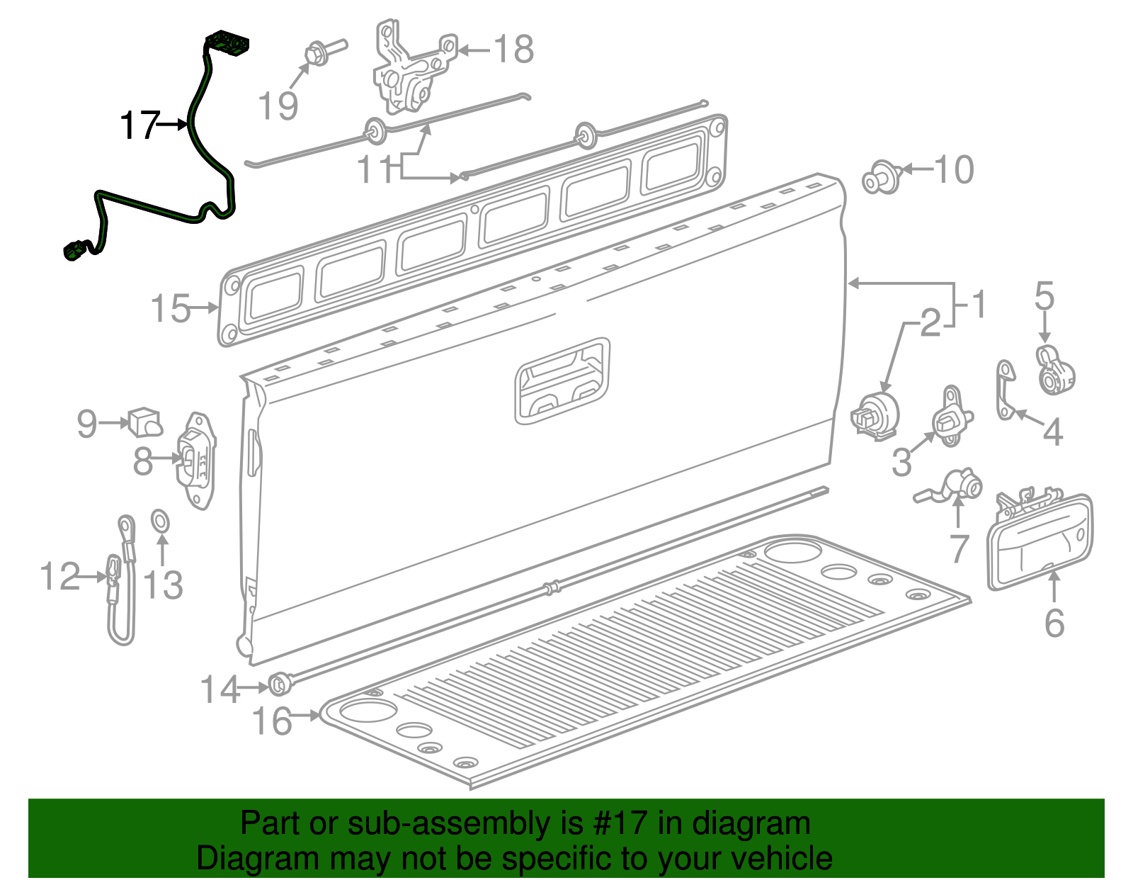 2015 GM Rear Park Assist Camera 23306741 GM | GMPartsDirect.com