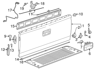 2016-2019 GM Rear Park Assist Camera 84062896 | GMPartsDirect.com