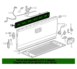 2014-2019 GM Pickup Box Tailgate Access Hole Cover Panel 22970872 GM ...