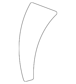 62566-47010-C0 - Pillar Cover - 2021-2022 Toyota | OEM Genuine Toyota Parts