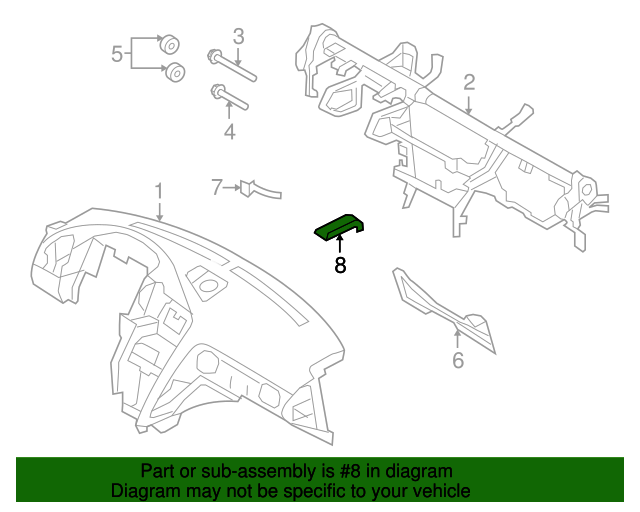 2009-2023 Nissan GT-R Protector Bracket 67887-JF00A | TascaParts.com