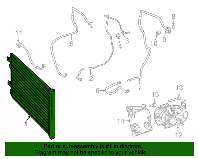 2014-2019 Ram Condenser 57008243AA | TascaParts.com