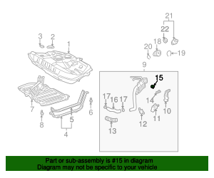 2000-2005 Toyota Filler Pipe Clamp 77229-48020 | Toyota Parts Center