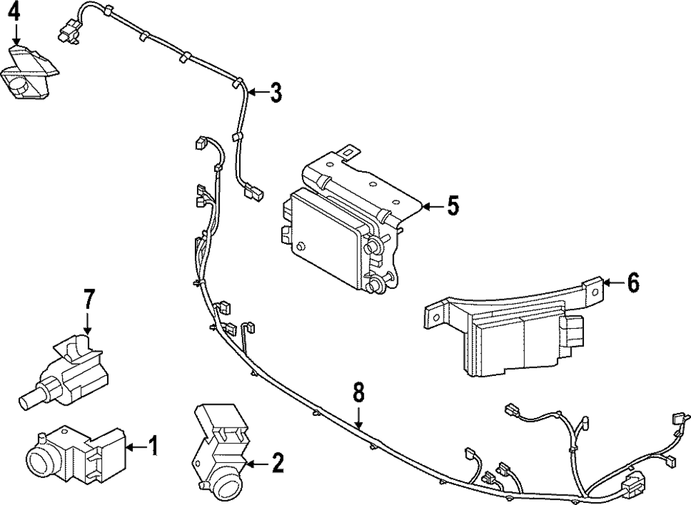 2021-2024 Genesis GV80 Radar Sensor 99130-T6000 | QuirkParts