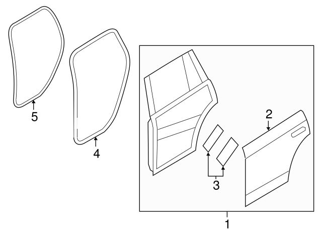 32229248 - Door Seal 2016-2022 Volvo XC90 | AutoNationParts.com