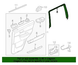 Genuine Upper Molding for 2006-2013 Land Rover Range Rover Sport | Land ...