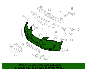 2010-2012 Hyundai Genesis Coupe Bumper Cover 86511-2M000 | OEM Parts Online