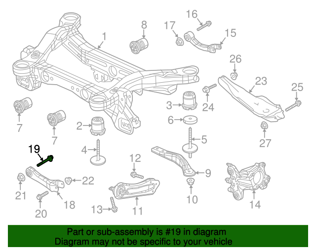 2014-2020 Mopar Hex Head Bolt & Retainer 6511302AA | TascaParts.com