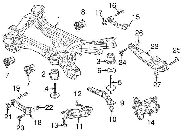 2014-2022 Jeep Cherokee Knuckle - Passenger Side (RH) 5090070AE ...
