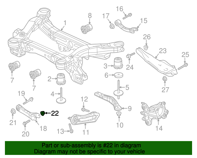 06511389AA - Arm Retainer Nut - 2015-2023 Mopar | Mopar Parts Canada