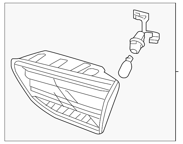 92403-H9100 - Backup Lamp Assembly 2018-2021 Kia Rio | Kia.Parts Store