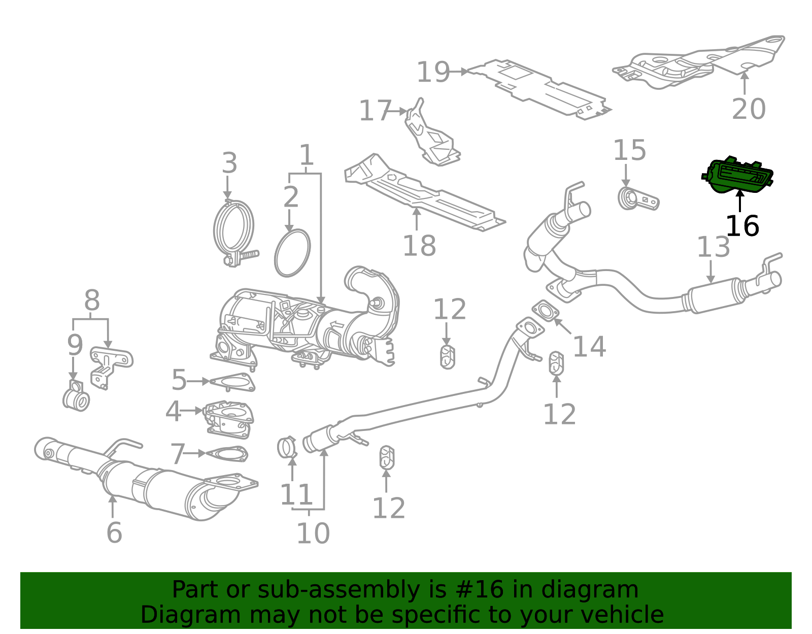84817177 - Driver Side Exhaust Tail Pipe Heat Sleeve 2021-2024 GM ...