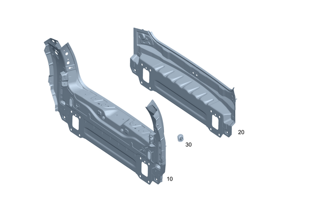 167-640-47-00 - Rear-End Center Section 2020-2025 Mercedes-Benz ...