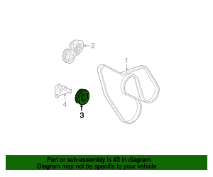 12634218 Pulley - New OEM Part From GM Parts Direct | GM Parts Store