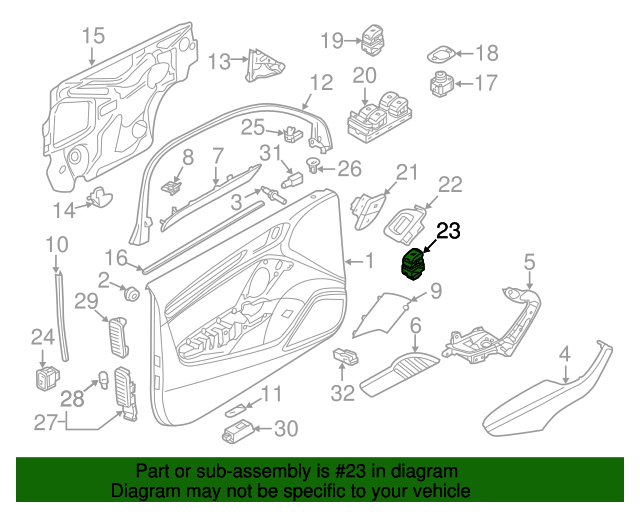 2015-2019 Audi Fuel Filler Door Switch 8V0-959-831 | AutoNation Parts