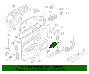 8V3-035-409-4PK - Speaker Cover 2015-2020 Audi | AutoNationParts.com