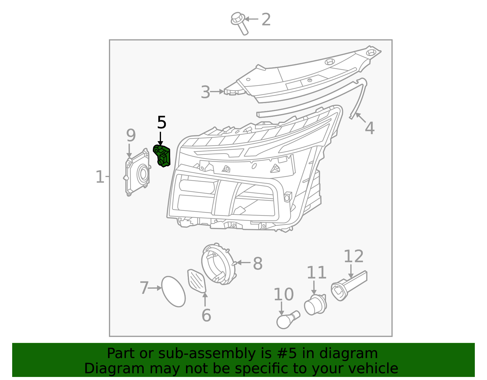 2021-2023 Hyundai Santa Fe Headlight Bracket 92153-S2500 ...