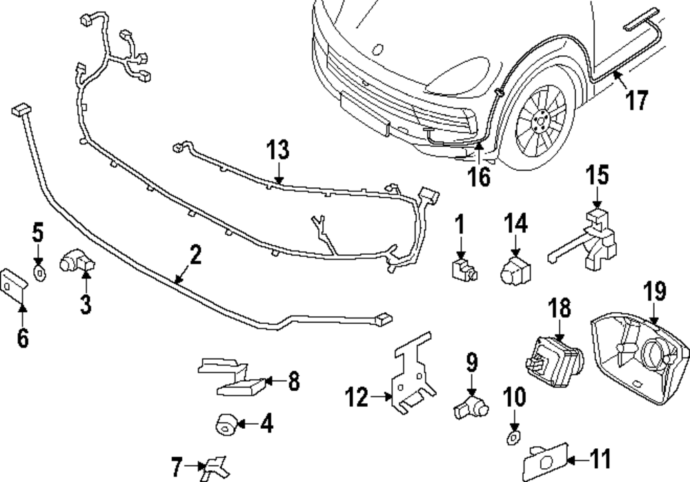 OEM Porsche Wire Harness (9y0971095gb) 2019-2023 Porsche Cayenne | OEM ...