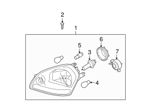 2008-2009 Hyundai Tucson Headlamp Assembly 92102-2E051 | OEM Parts Online