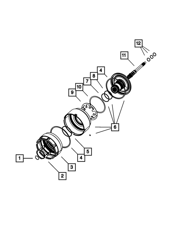 2001-2021 Mopar Input Clutch Hub Package 5017518AB | Mopar Estores