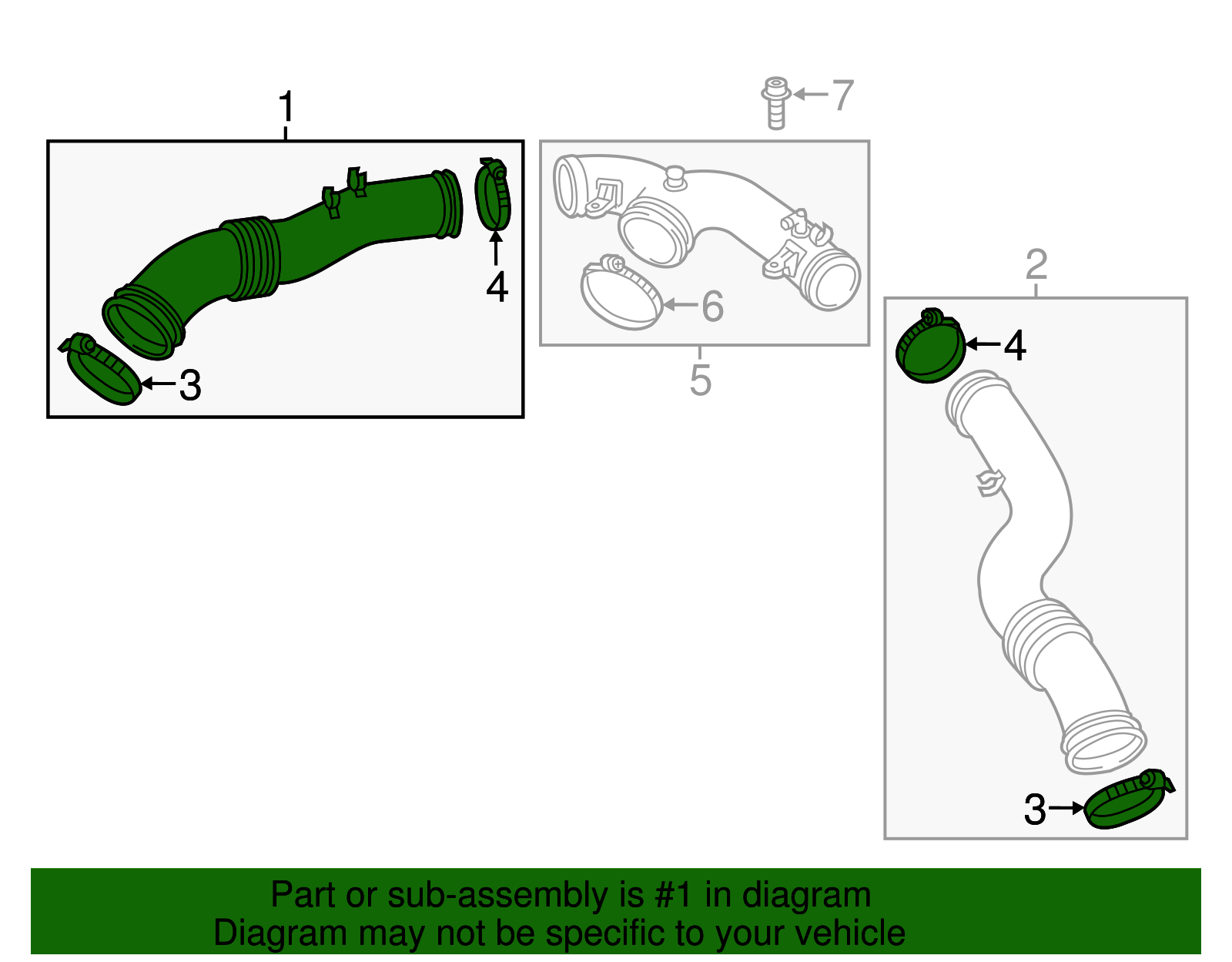 2013-2018 Audi S8 Intake Pipe 4H0-129-616-J | OEM Parts Online