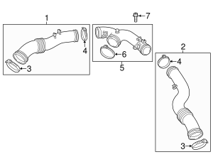 4H0-129-615-E - Intake Pipe 2013-2018 Audi S8 | Audi OEM Parts