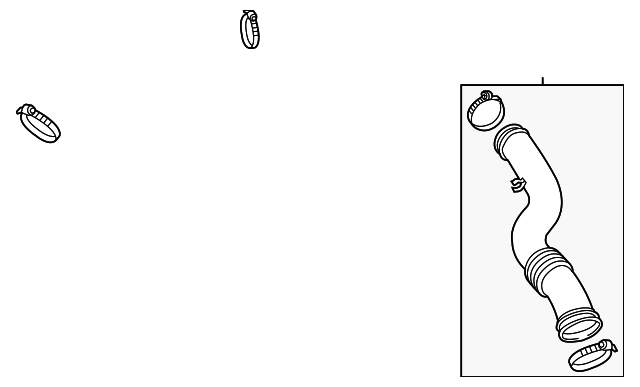 4H0-129-615-E - Intake Pipe 2013-2018 Audi S8 | Audi OEM Parts
