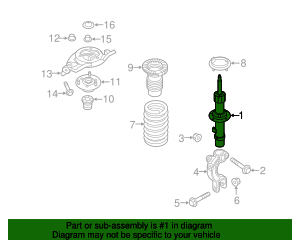 54605-B1500 - Suspension Strut 2015-2017 Hyundai | AutoNationParts.com