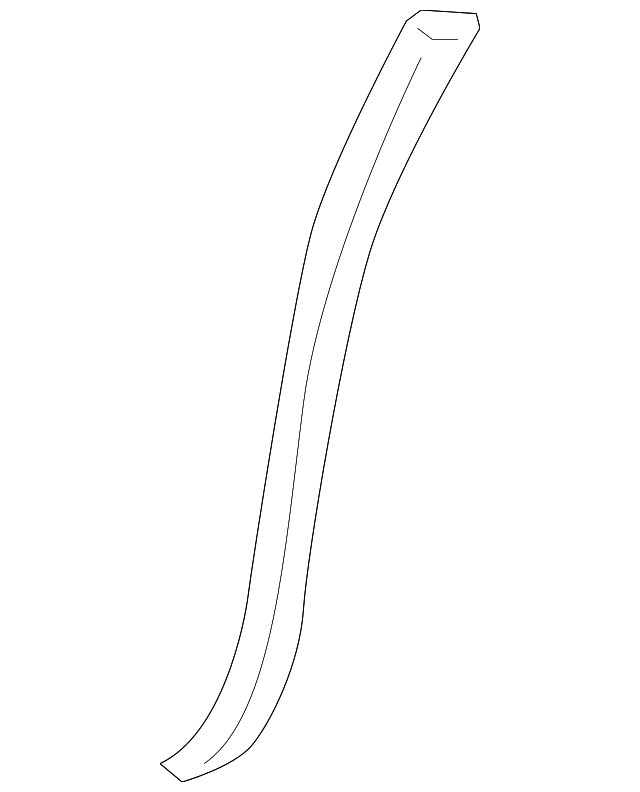 53851-04030 - Pad, Front Wheel Opening Extension, No. 1 - 2005-2011 ...