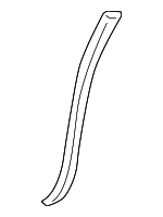 53851-04030 - Pad, Front Wheel Opening Extension, No. 1 - 2005-2011 ...