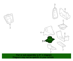 251-240-40-17 - Engine Mount 2006-2012 Mercedes-Benz | AutoNationParts.com