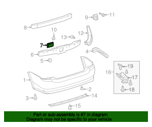 2004-2009 Toyota Prius Bumper Impact Absorber Bracket 52169-47010 ...