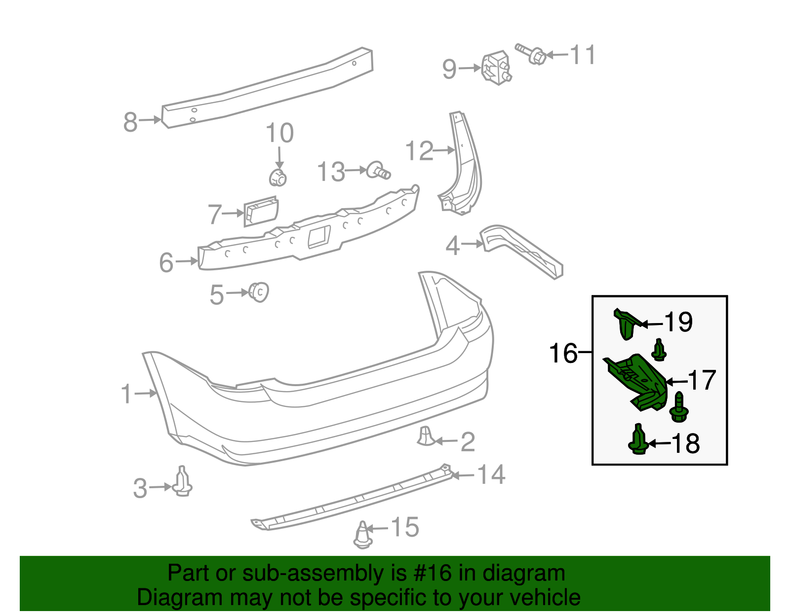 2004-2009 Toyota Prius Side Spoiler 52109-47010 | Toyota Parts Center