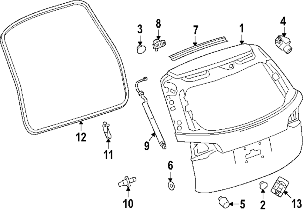 2025 Chevrolet Equinox Support Strut Bracket 26345251 GM ...